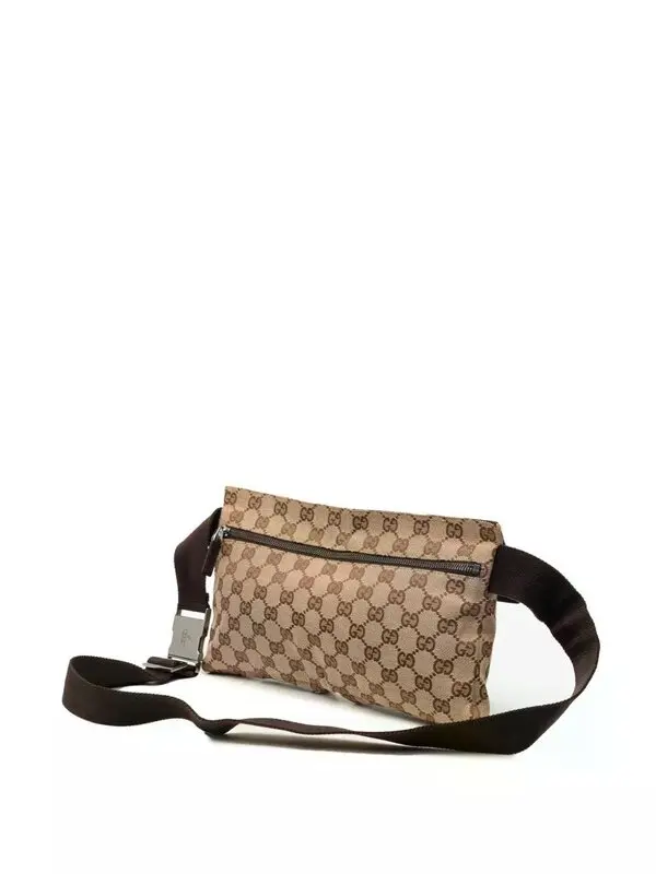Gucci 2000-2015 Gg Canvas Double Pocket Belt Bag