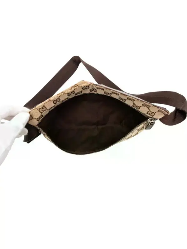 Gucci 2000-2015 Gg Canvas Double Pocket Belt Bag