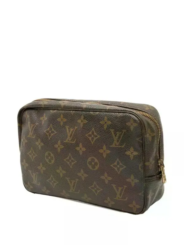 LOUIS VUITTON 1991 Monogram Trousse Toilette 23 Clutch Bag - Brown