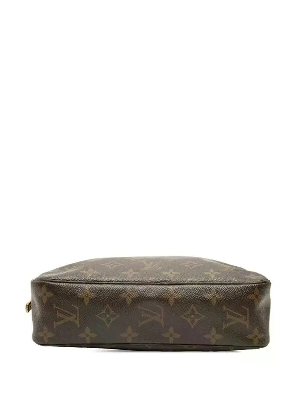 LOUIS VUITTON 1991 Monogram Trousse Toilette 23 Clutch Bag - Brown