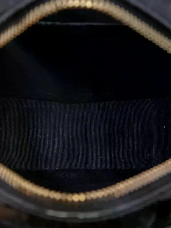 Saint Laurent Croc Embossed Patent Leather Camera Bag