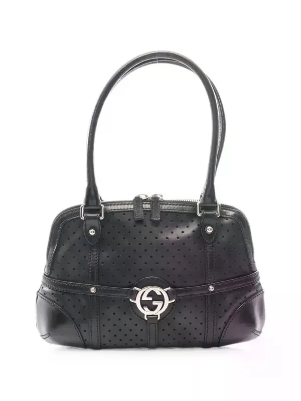 Gucci 2010s Interlocking G Perforated Handbag