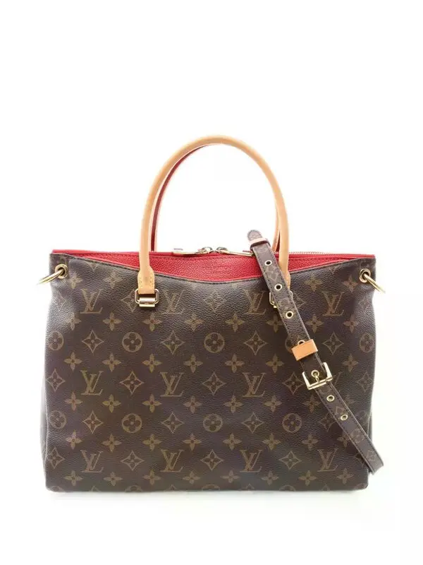 LOUIS VUITTON Pallas Monogram Tote Bag - Brown