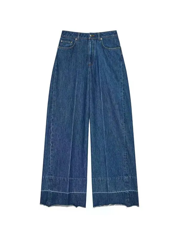 Givenchy Raw-edge Wide-leg Jeans