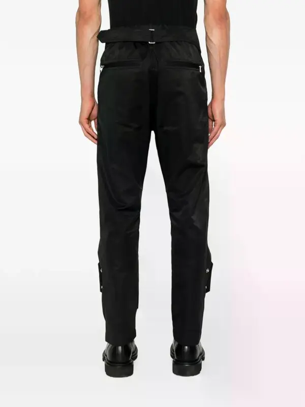 Rick Owens Mega Strapped Moto Pants With Zip Details