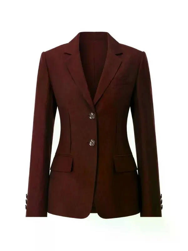 JASON WU Crinkled-satin Single-breasted Blazer - Red