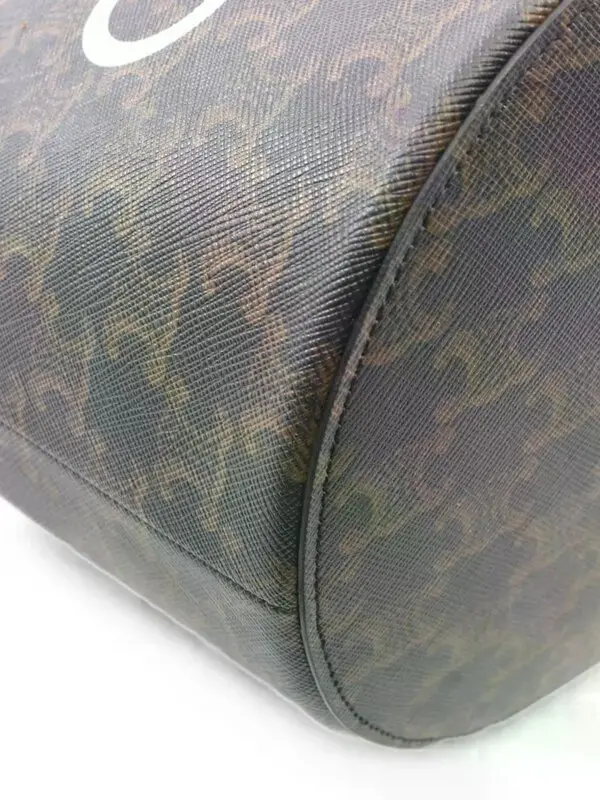 Celine 2010s Triomphe Bucket Bag - Brown