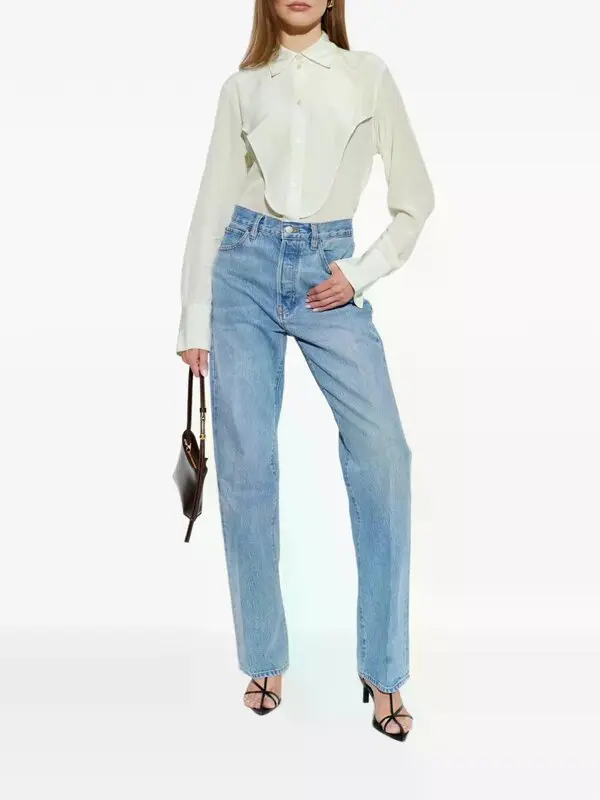 FRAME The Vertical High Rise Jeans - Blue