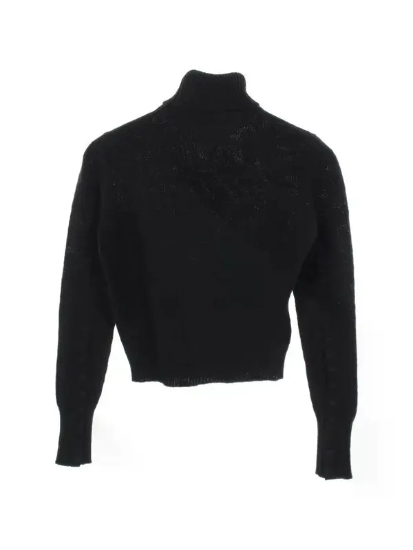Prada Wool Roll Neck Sweater With Triangle Patch
