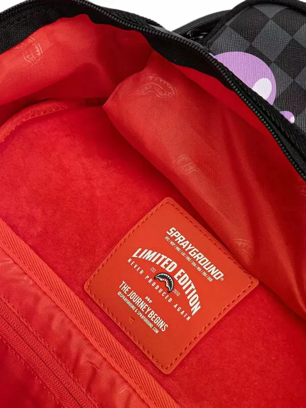 SPRAYGROUND Check-pattern Shark-mouth Backpack