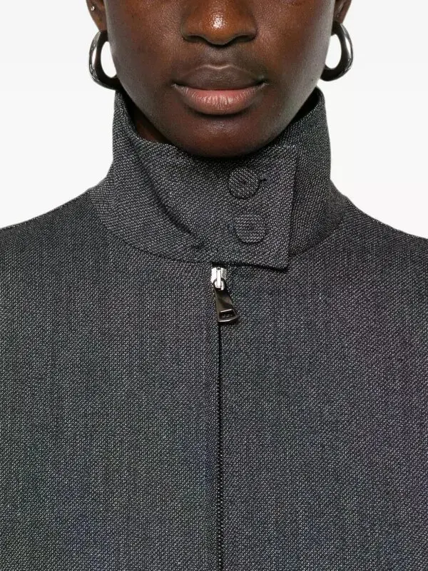 Fabiana Filippi Zip-up High-neck Coat