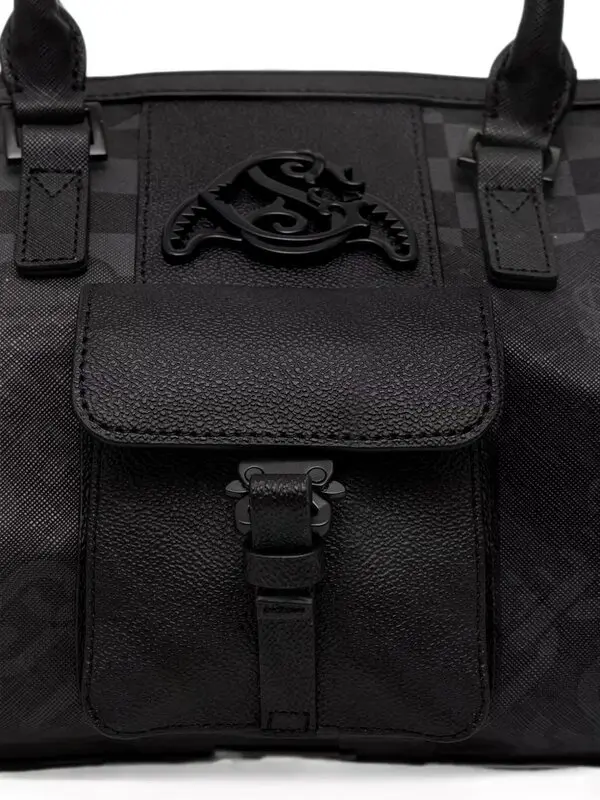 SPRAYGROUND Check-pattern Logo-patch Holdall