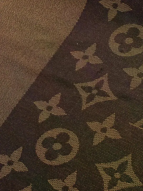 LOUIS VUITTON 2010s Monogram Fringed Scarf