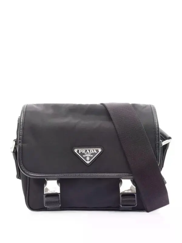 Prada 2010s Re-nylon Tessuto Saffiano Messenger Bag