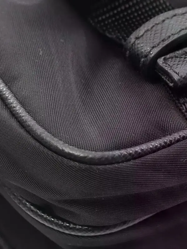Prada Re-nylon Tessuto Saffiano Messenger Bag - Black