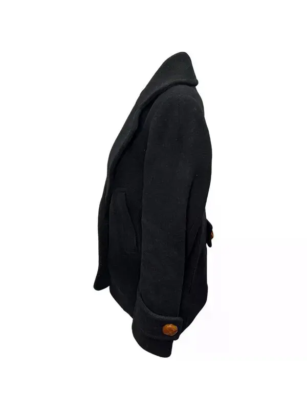 See By Chloé 2010s Leather-button Single-breasted Coat