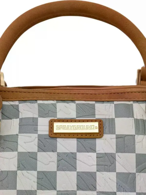 SPRAYGROUND Check-pattern Logo-embossed Holdall