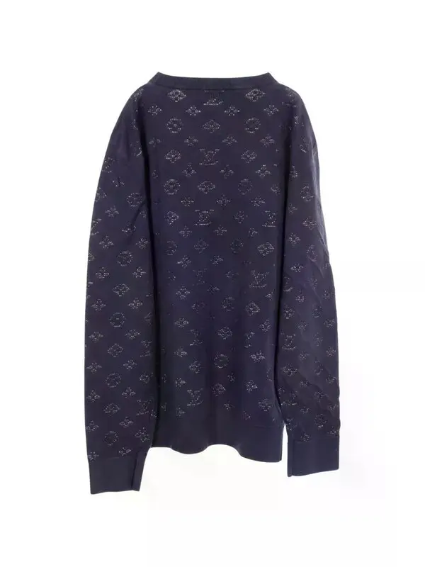 LOUIS VUITTON 2000s Monogram Knit Sweater