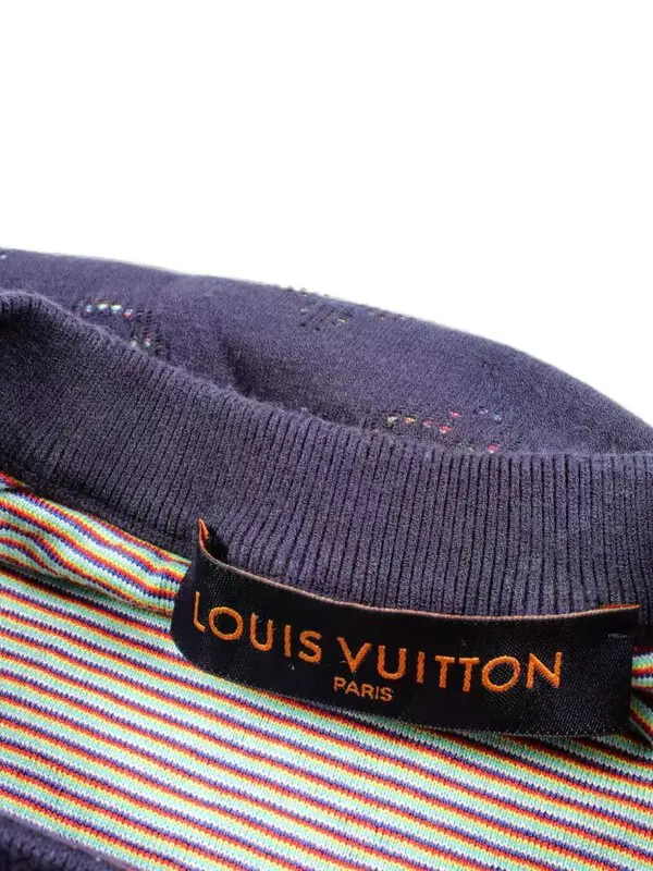 LOUIS VUITTON 2000s Monogram Knit Sweater
