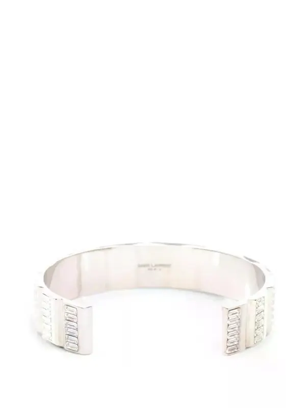 Saint Laurent 2000s Rhinestone-embellished Cuff Bracelet