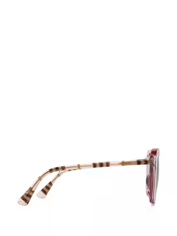 Burberry Tubular Check Square Sunglasses