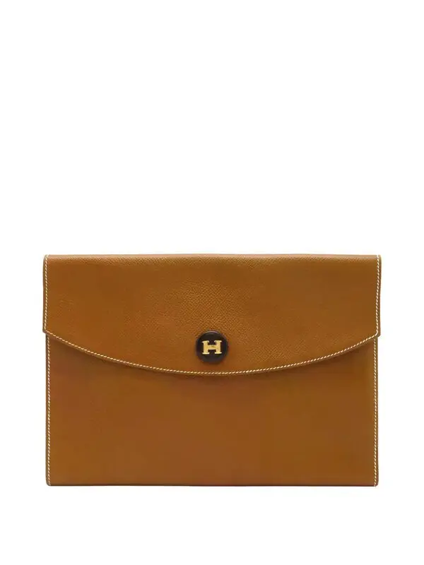 Hermès 1990 Courchevel Pochette Rio Clutch Bag