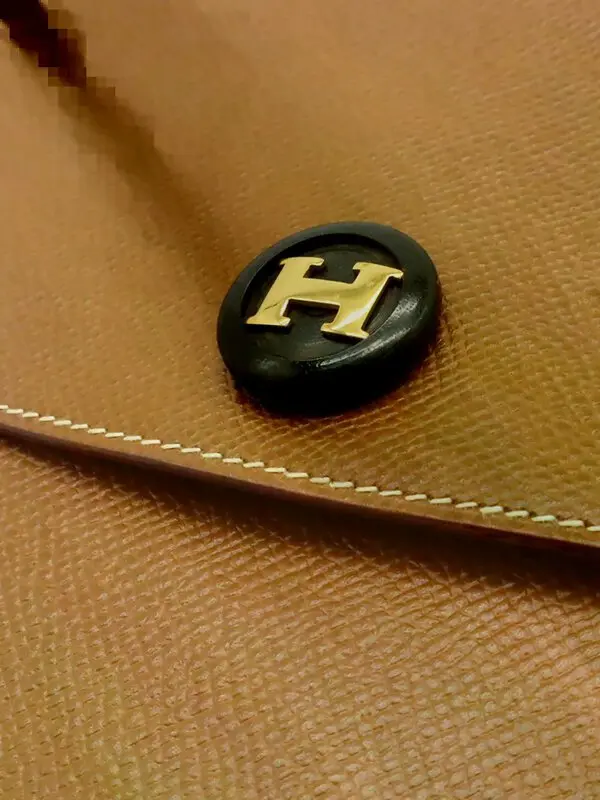 Hermès 1990 Courchevel Pochette Rio Clutch Bag