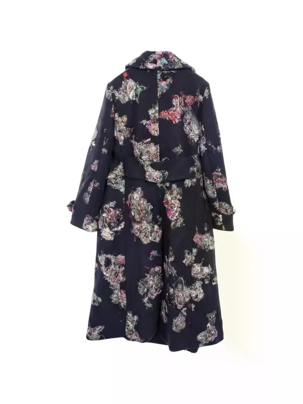 Dior Double-breasted Printed Coat
