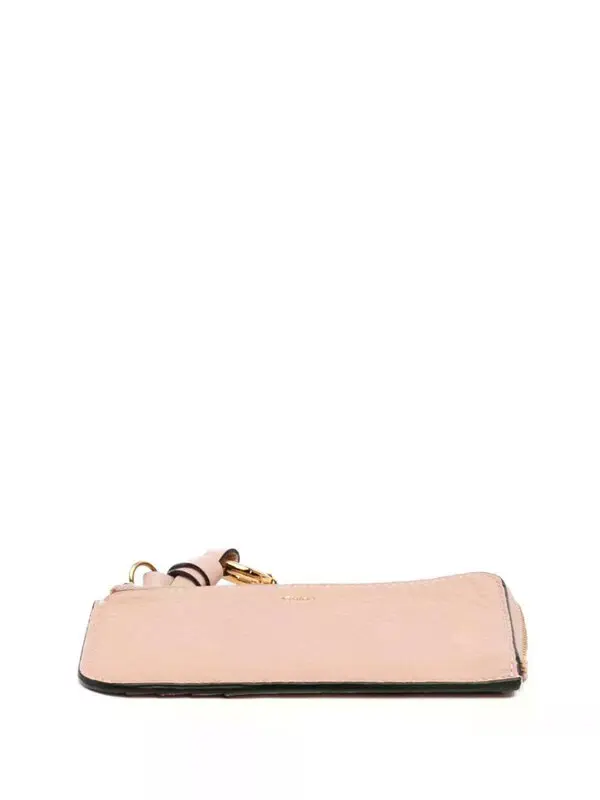 Chloé 2017 Grained Leather Alphabet Zip Card Holder
