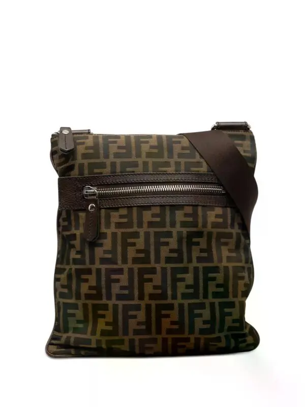 Fendi 2000-2010 Zucca Canvas Crossbody Bag