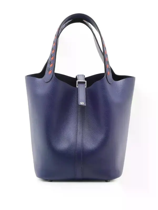 Hermès 2019 Epsom Tressage Picotin Lock 22 Handbag