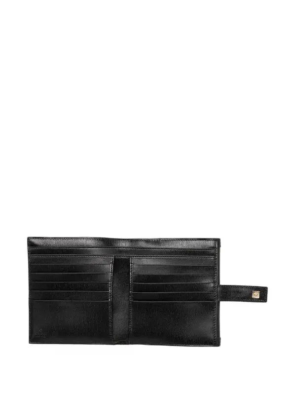 Gucci 2000-2015 Textured Calfskin G Square Logo Bifold Wallet Small Wallets