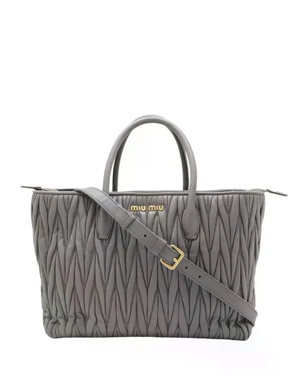 Miu Miu 2010-2026 Matelasse Nappa Satchel Shoulder Bag