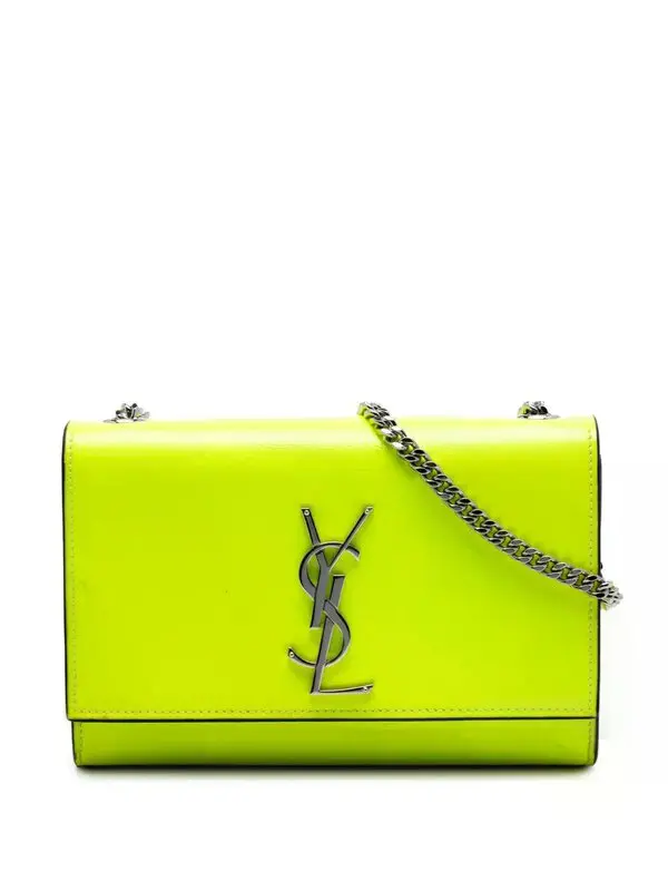 Saint Laurent 2019 Small Patent Grain De Poudre Monogram Kate Crossbody Bag
