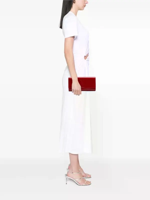 Saint Laurent Patent Belle De Jour Clutch - Red