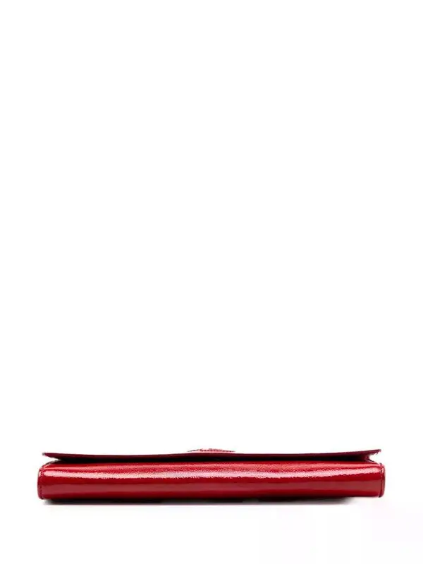 Saint Laurent Patent Belle De Jour Clutch - Red