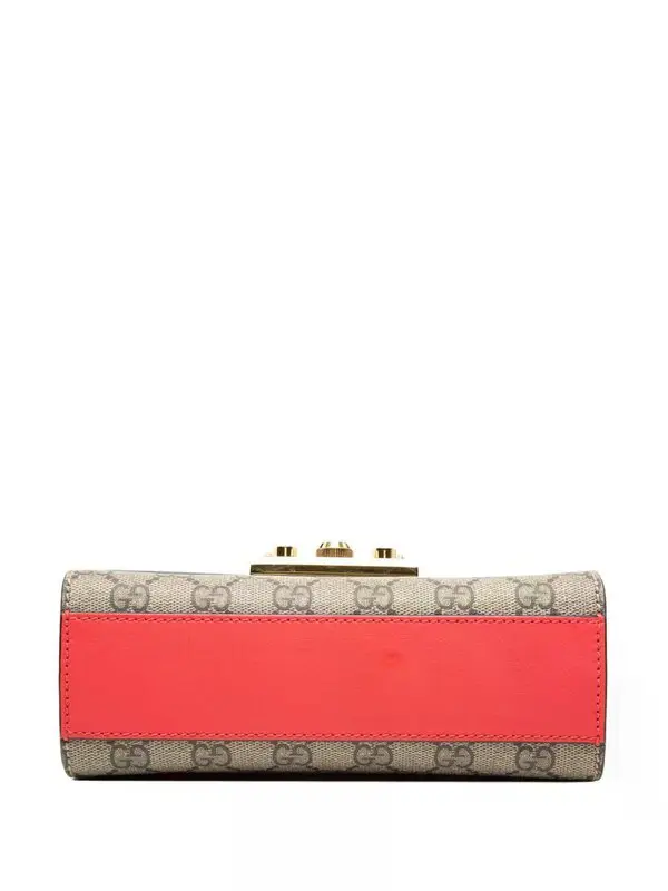 Gucci Small Gg Supreme Love Padlock Crossbody Shoulder Bag