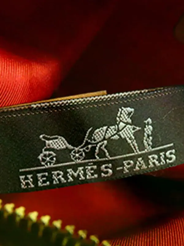 Hermès Silk And Swift Leather Crossbody Bag - Orange