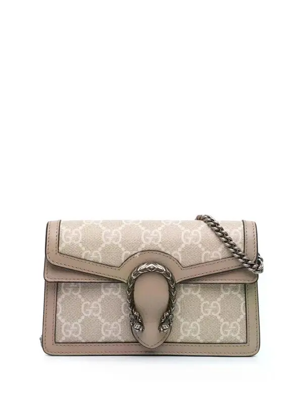 Gucci Mini Gg Supreme Dionysus Crossbody Bag - Neutrals