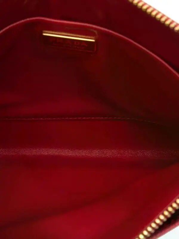 Prada Tricolor Saffiano Zipped Portfolio Clutch Bag