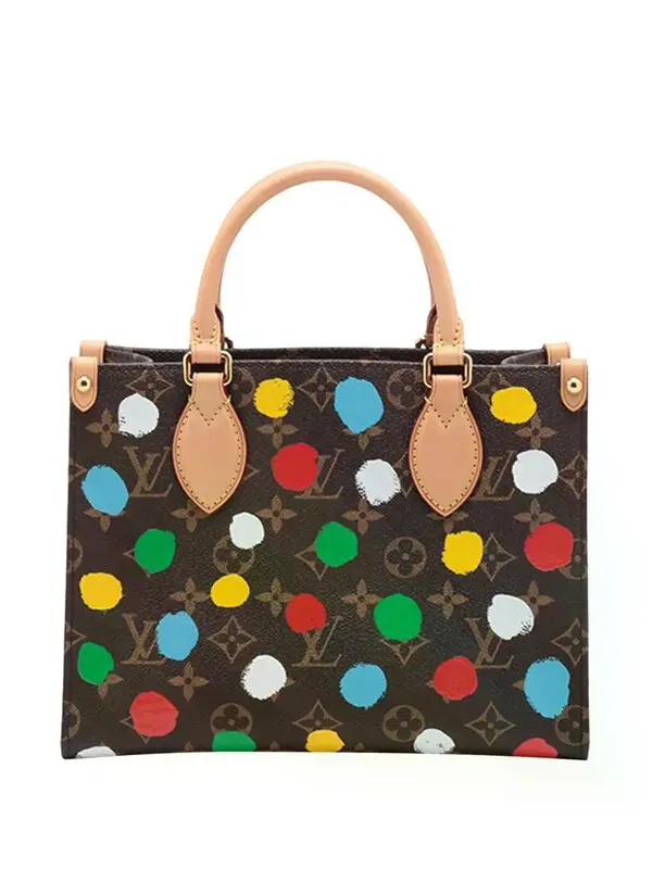 LOUIS VUITTON 2023 X Yayoi Kusama Monogram Onthego Pm Satchel - Brown