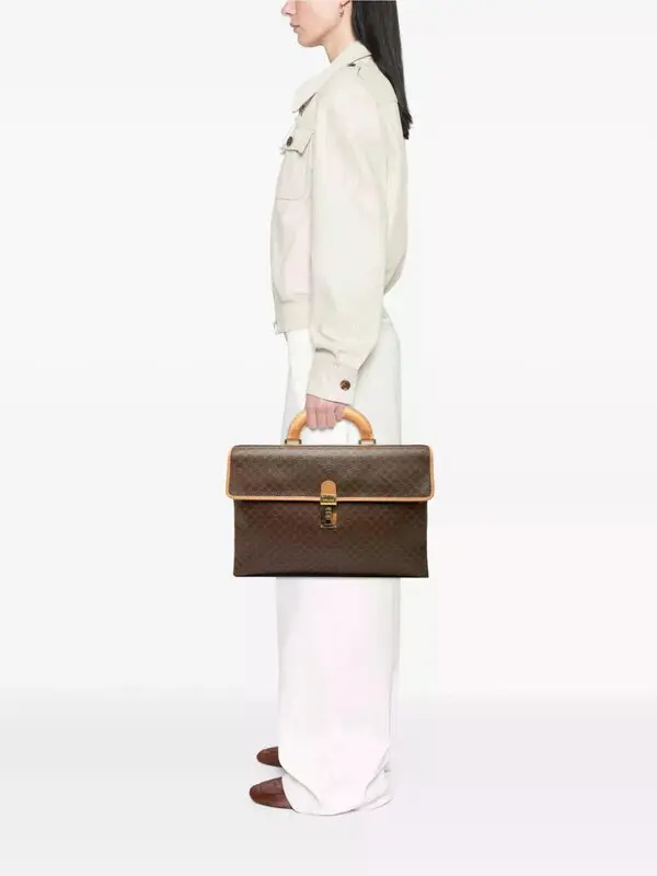 Celine 2014 Macadam Coated Canvas Business Bag