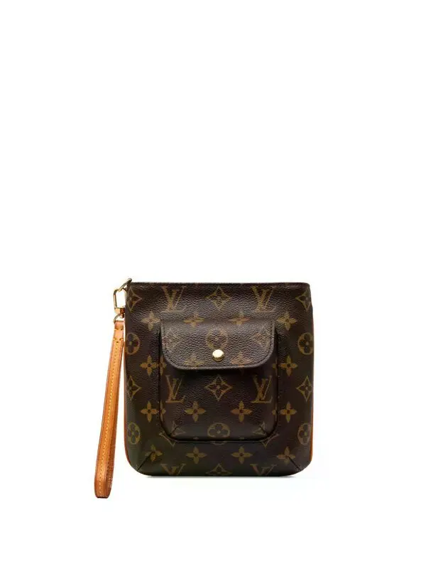 LOUIS VUITTON 2003 Monogram Partition Clutch Bag