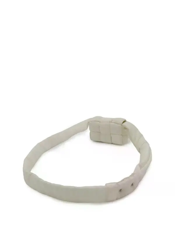 Bottega Veneta Padded Tech Cassette Crossbody Bag - White