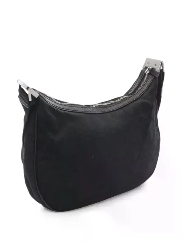 Gucci Gg Canvas Shoulder Bag - Black