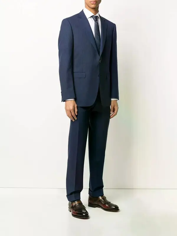 Canali Micro Check Two-piece Suit
