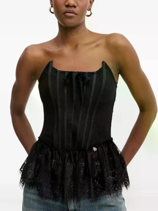 ANIYE BY Lace-trim Peplum Top