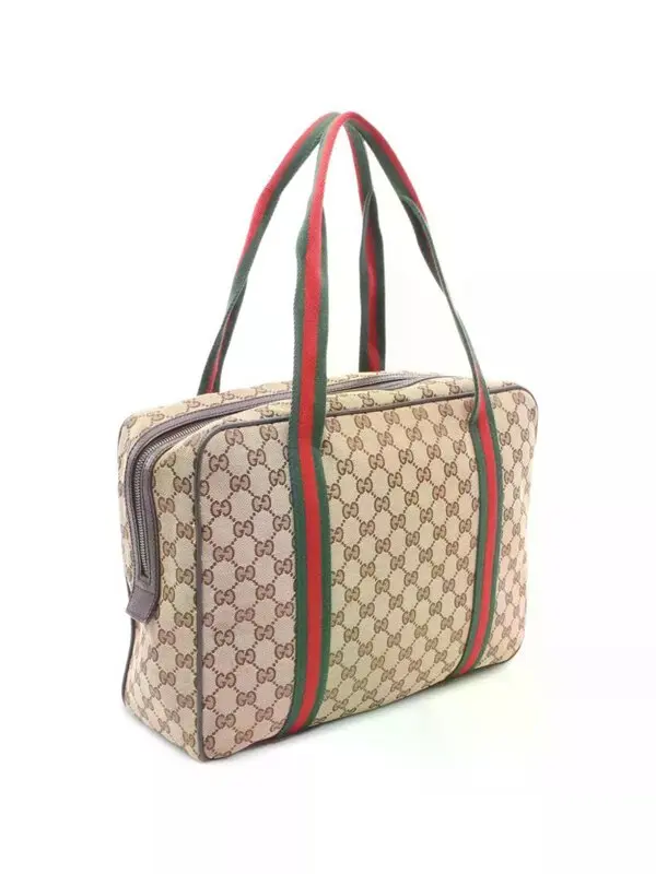 Gucci Gg Canvas Web-stripe Tote Bag