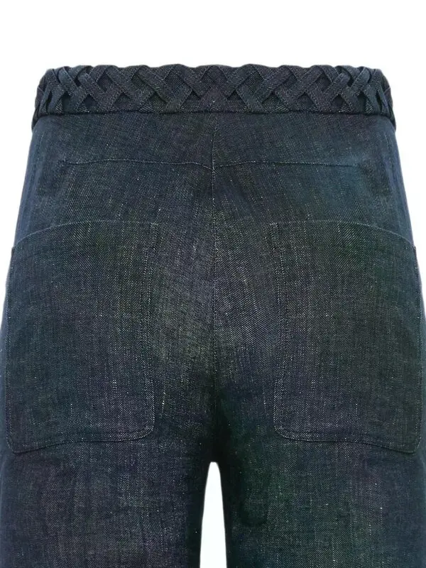 Dorothee Schumacher Braided Waistband Wide-leg Jeans