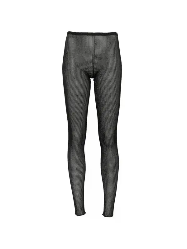 DONDUP Sheer Ribbed Knit Trousers